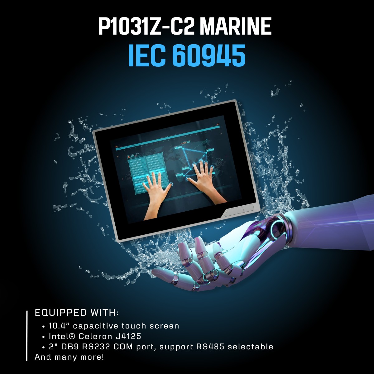 Panel pc with IEC 60945 Marine - Yentek Europe GmbH